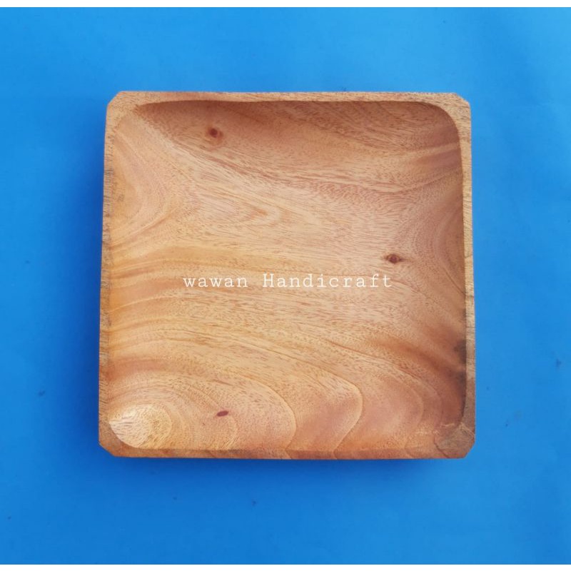 KAYU Wooden plate/mahogany Box Dinner plate 20x20cm /wooddeen plate ...