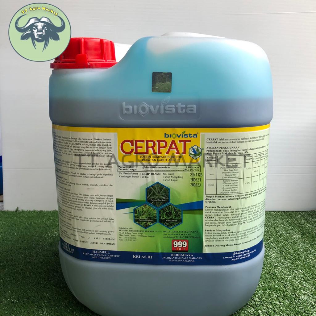 Biovista Cerpat 20L Racun Rumput/ Racun Sentuh / Same dengan kopi o ...