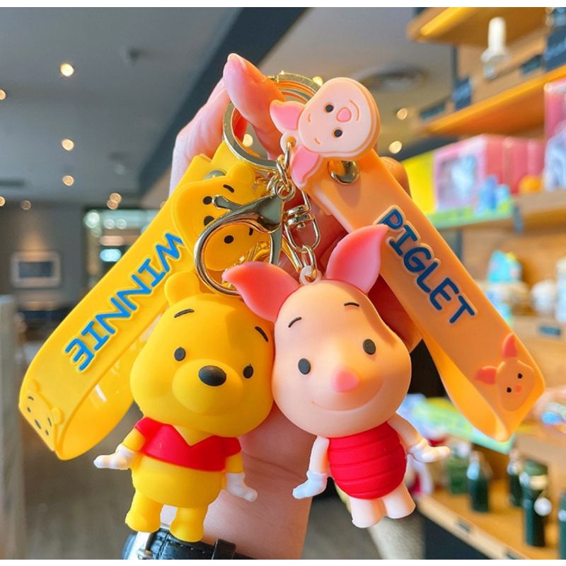 (Ready Stock) Disney Cartoons Pooh Piglet Stitch Tiger CuteDesign Key ...
