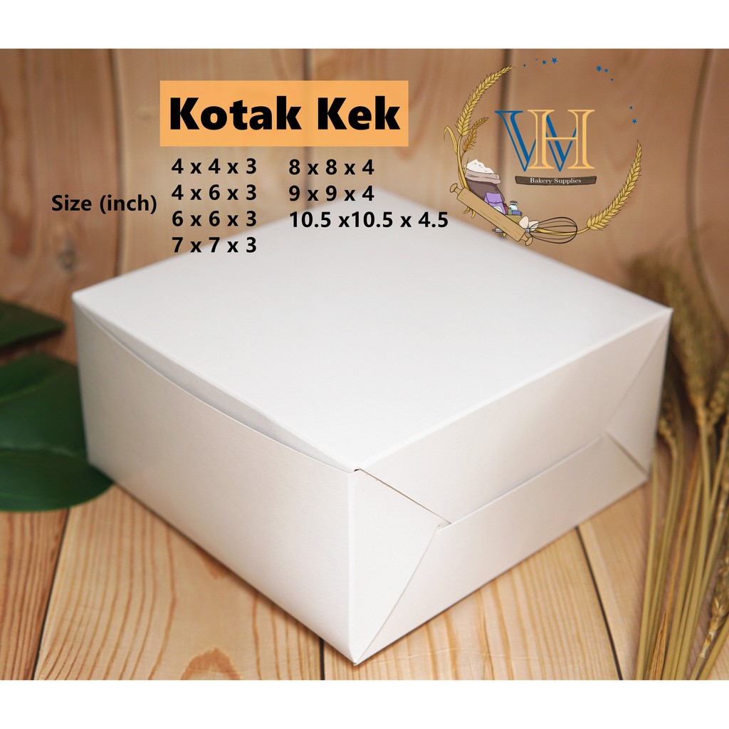 Cake Box / Kotak Kek / Kotak Kuih / Pizza Box / Kotak Kuih Talam Lapis ...