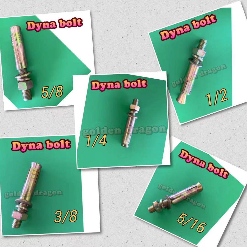 Heavy Duty Dyna Bolt ( Sleeve Anchor ) or Expansion Bolt (1/4", 5/16 ...