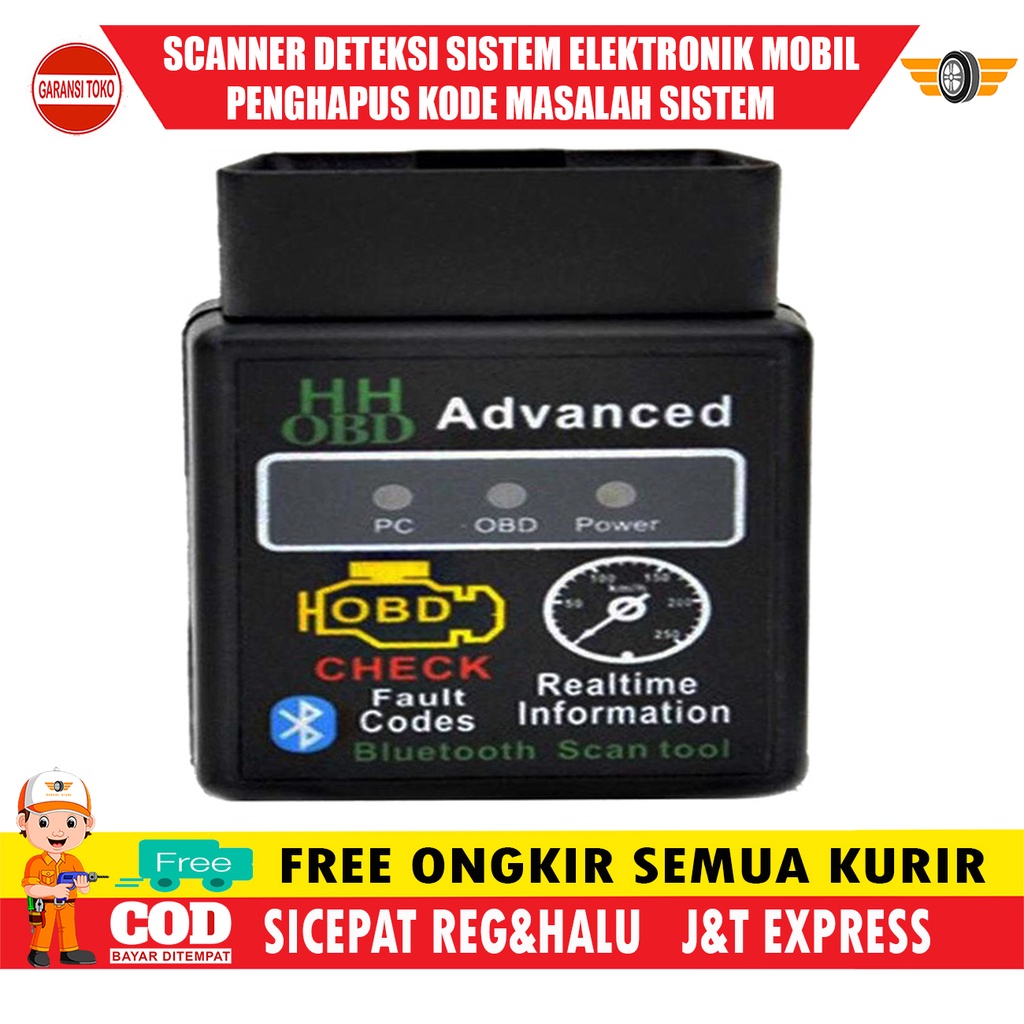 Original ELM327 OBD2 Bluetooth Car Engine Scanner Scanner Electronic ...