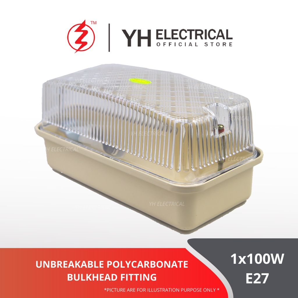 LUXRAM 100W BULKHEAD WEATHERPROOF FITTING -IP55 / lampu holder fitting | Shopee Malaysia