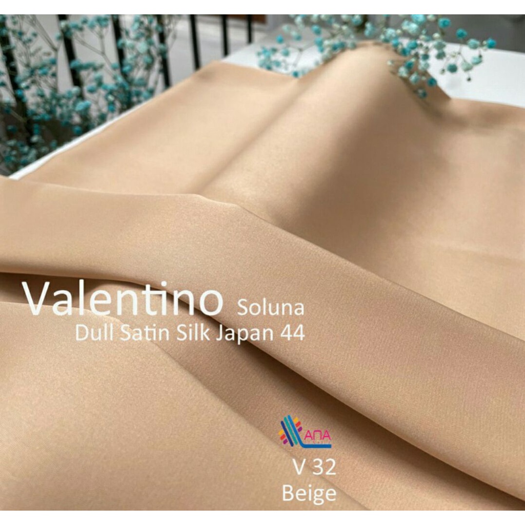 🍁 KAIN ELA DULL SATIN VALENTINO SOLUNA SILK JAPAN/HARGA UNTUK 4 METER/MURAH/SI | Shopee Malaysia