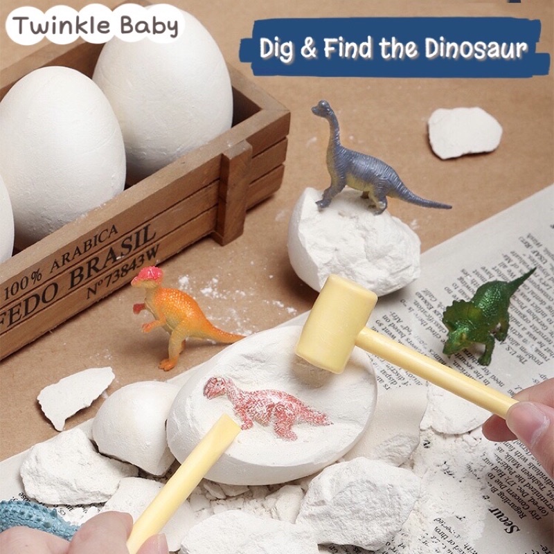 Dinosaur Egg Dig Kit Education Toys For Kids , 12 Dinosaur Excavation ...