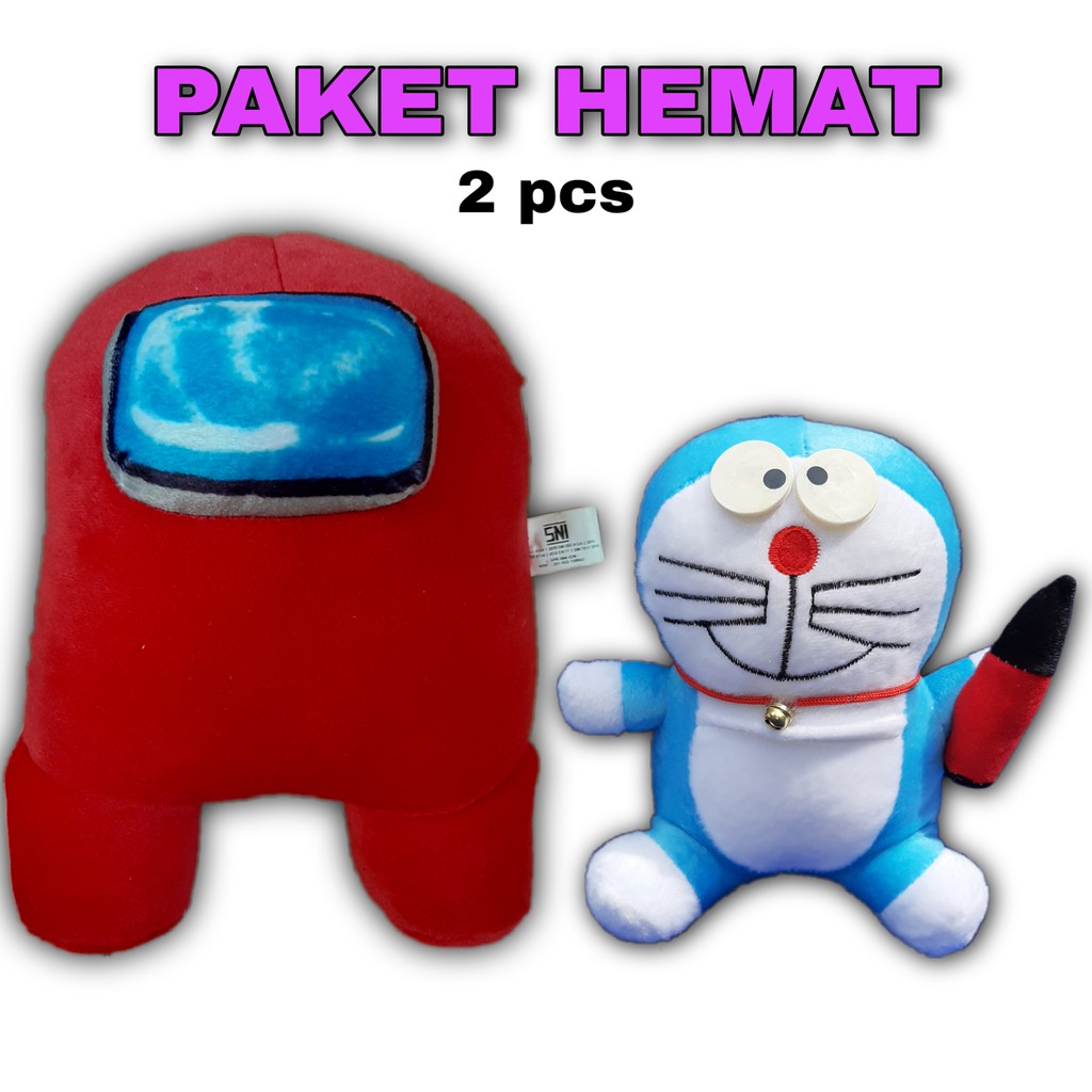 Among us Doll Pack With doraemon Pencil Doll | Shopee Malaysia