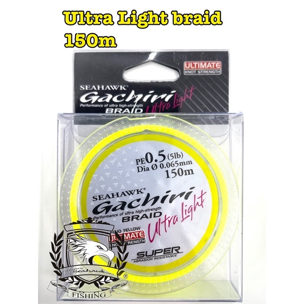 SEAHAWK Gachiri Ultra Light Braid 150m 3lb 5lb 7lb Fishing Line tali benang UL | Shopee Malaysia