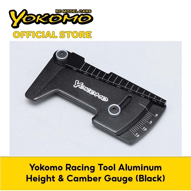 Yokomo Racing Tool Aluminum Height & Camber Gauge (Black) (YT-HCGB ...