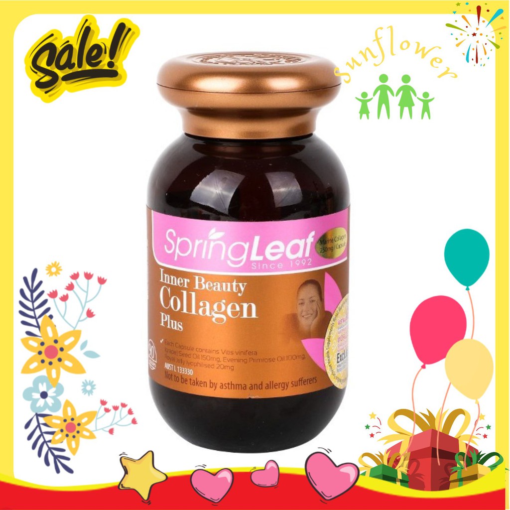 6 in 1 Spring Leaf Inner Beauty Collagen Oral Capsule 180 Australian ...