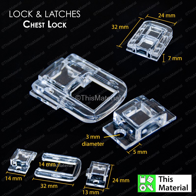 Acrylic Lock and Latches Hinge Lock Spin Lock Clip Lock Locks Buckle ...