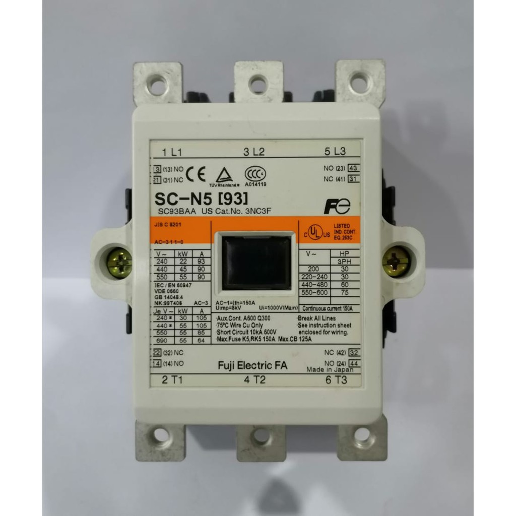 Fuji Electric SC-N5[93] Magnetic Contactor (new without box) | Shopee Malaysia