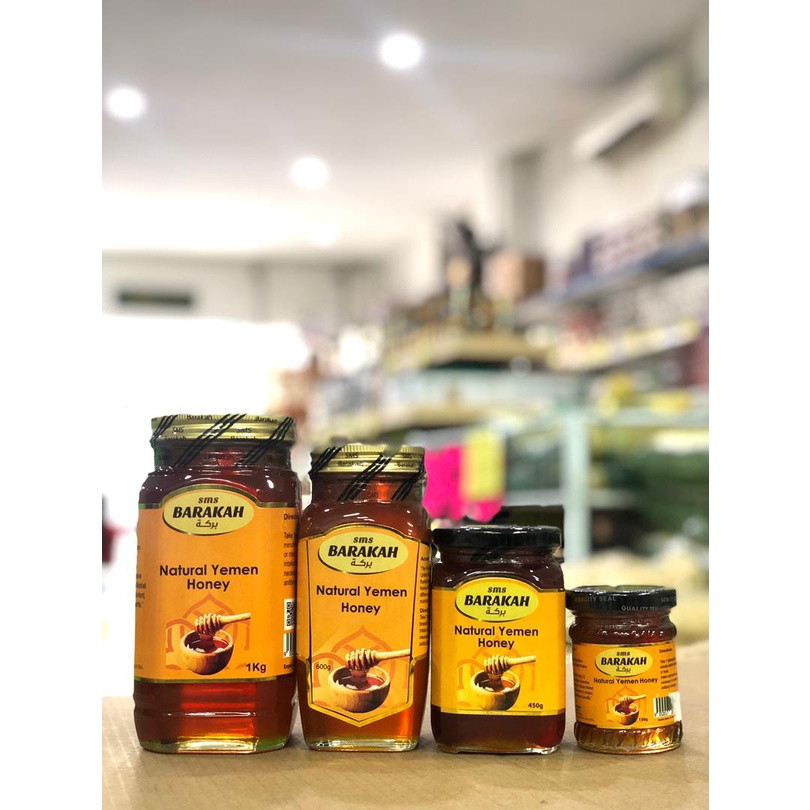MADU ASLI YAMAN 100% ASLI / BARAKAH NATURAL YEMEN HONEY / ORIGINAL MADU 1Kg, 600g, 450g, 150g ...