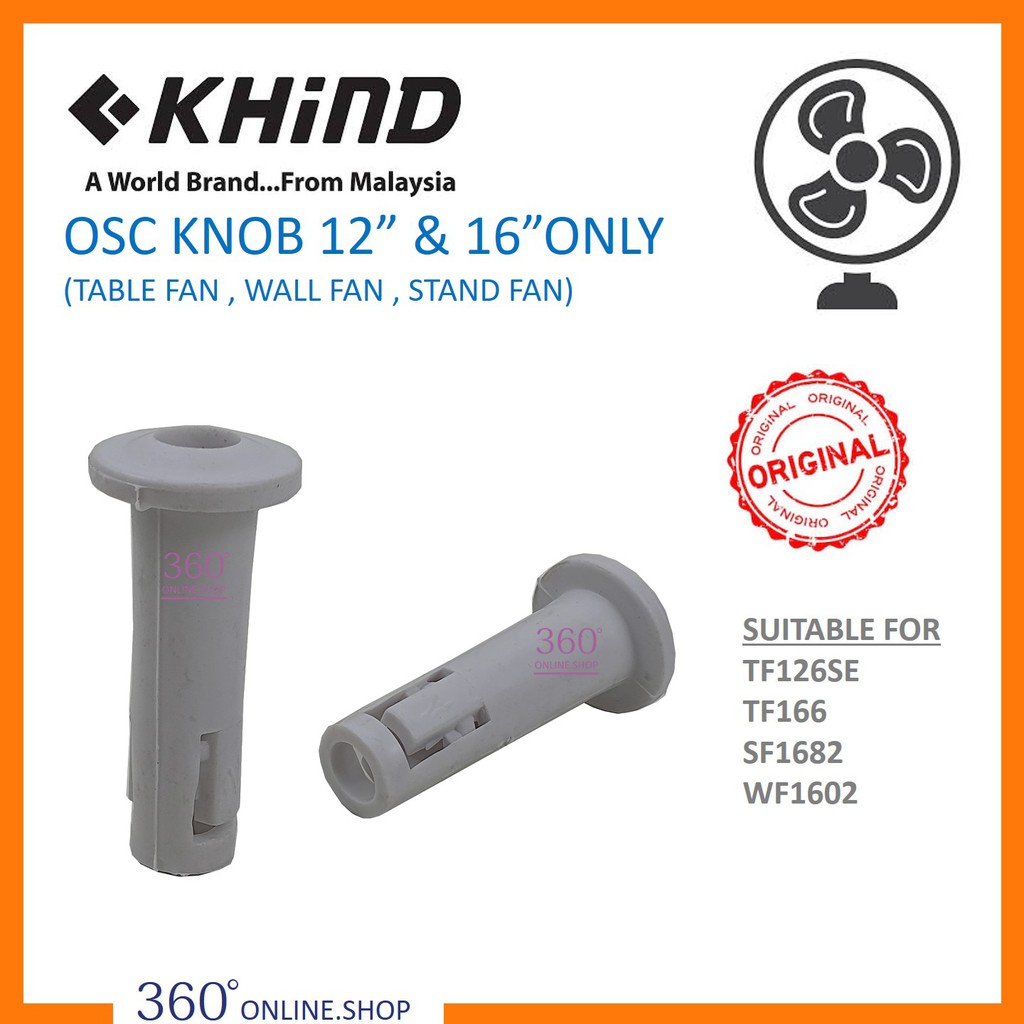 **Original** Khind OSC Knob 12" And 16" Table Fan Stand Wall Fan ...