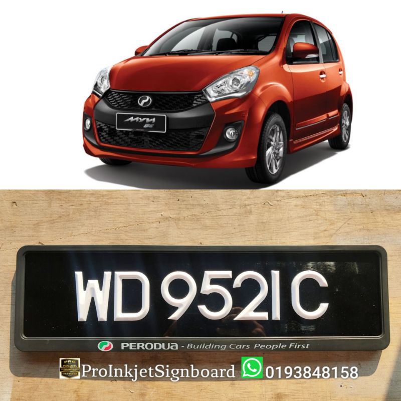 PERODUA CAR LICENSE PLATE FRAME/FONT TAJAM 🔥Frame Nombor Plate/Perodua ...
