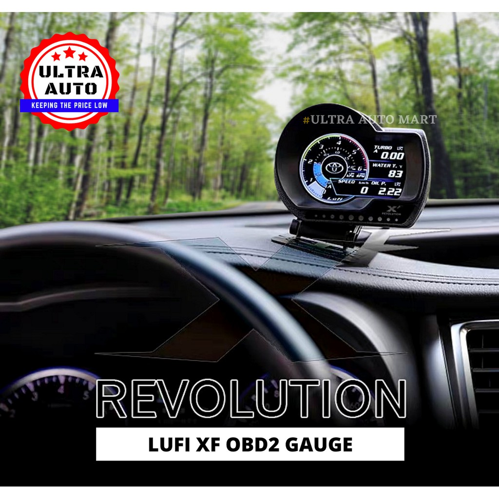 LUFI XF OBD Meter English Version Revolution OBD OBD2 Smart Digital ...