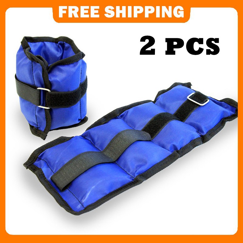 Run Ankle 2KG Adjustable Ankle Weights Wrist Ankle Weights 2 PCS Wrist ...