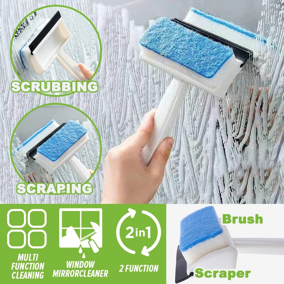 Feeton_homeware [ 2 IN 1 ] Window Mirror Wiper Cleaning Washing ...