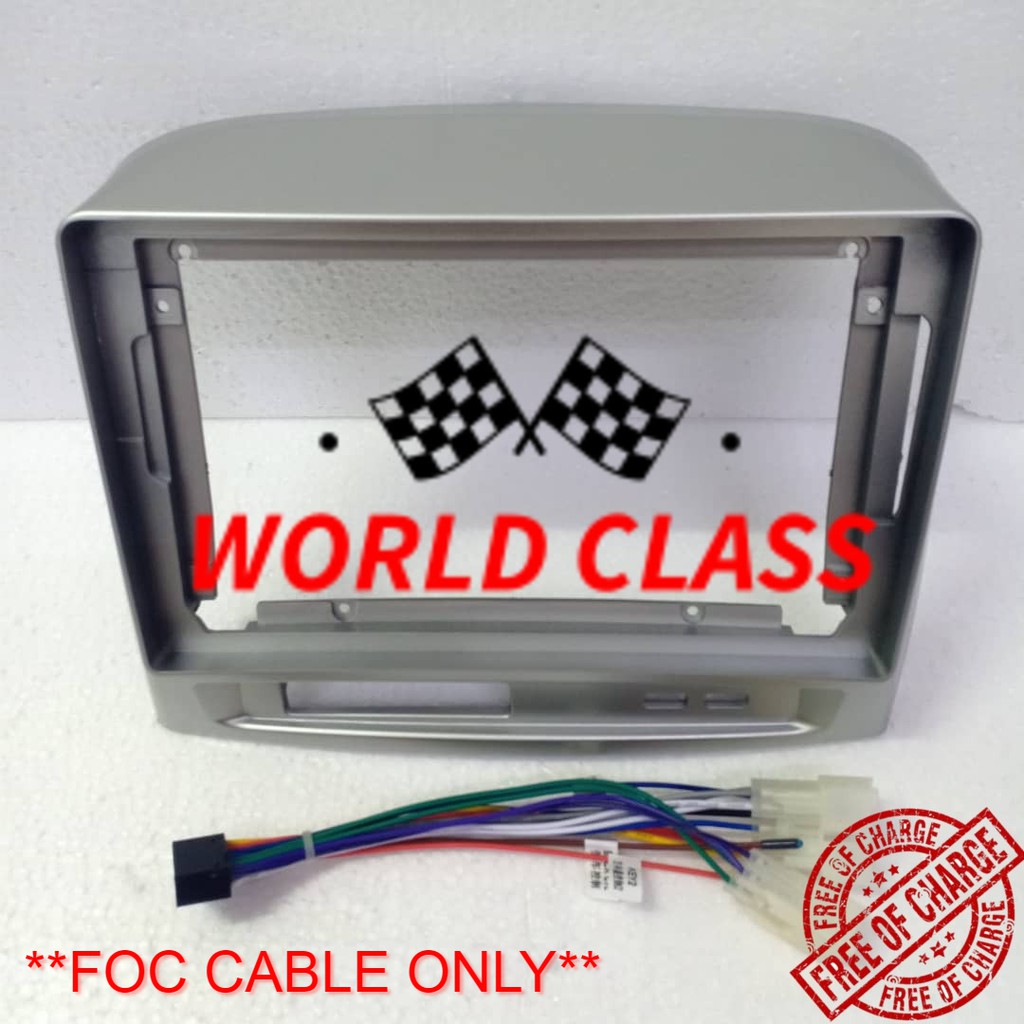 TOYOTA VIOS 2003-2006 SILVER 9" ANDROID CASING (FREE PLUG & PLAY CABLE ...