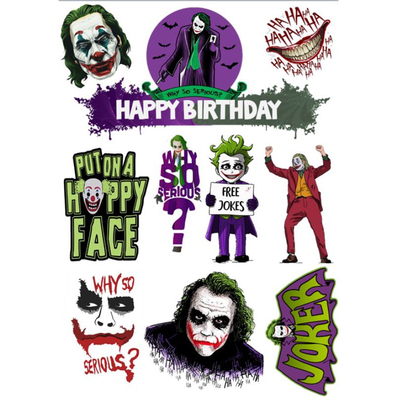 Mr Joker Topper Cake | Shopee Malaysia
