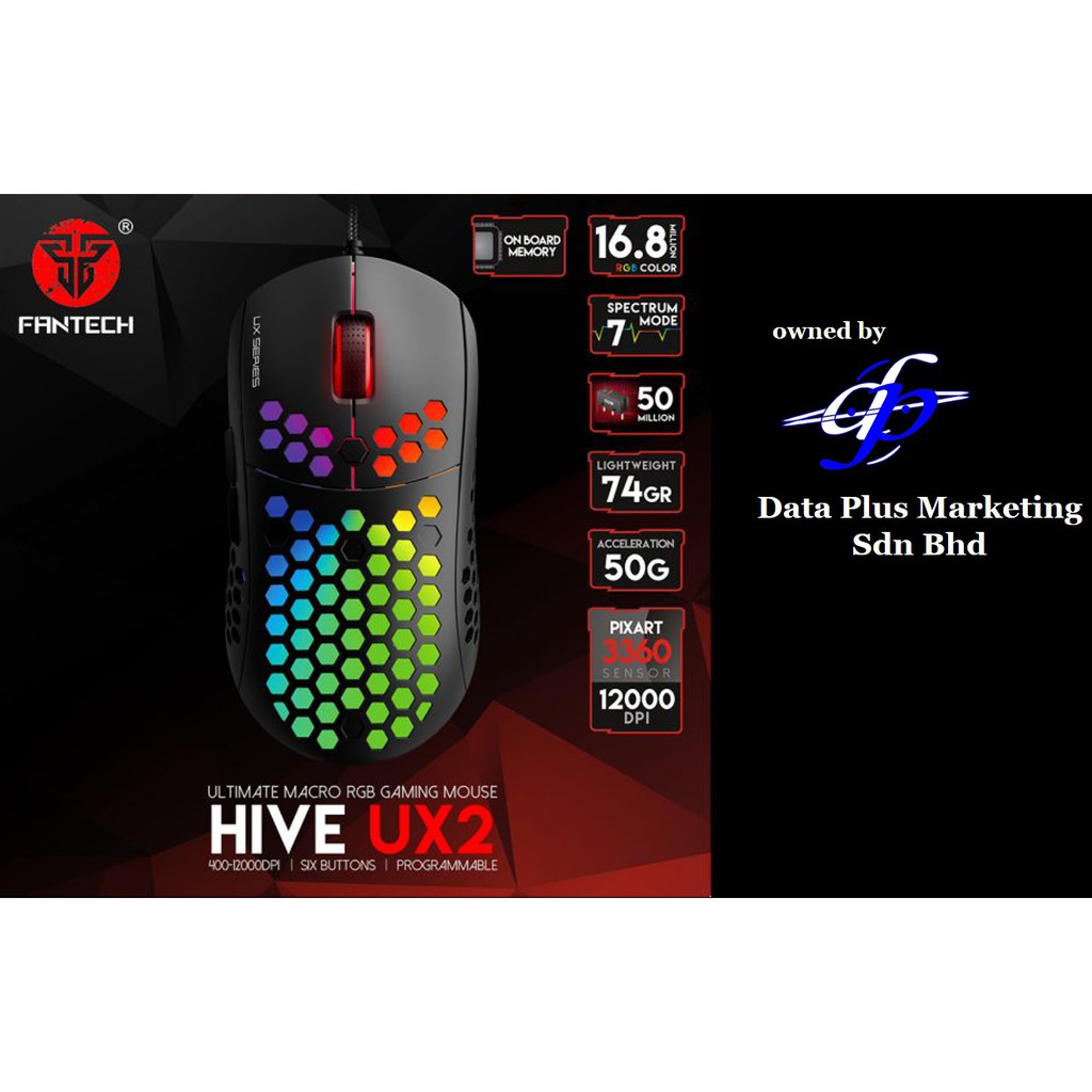 FANTECH HIVE UX2 GAMING MOUSE | Shopee Malaysia