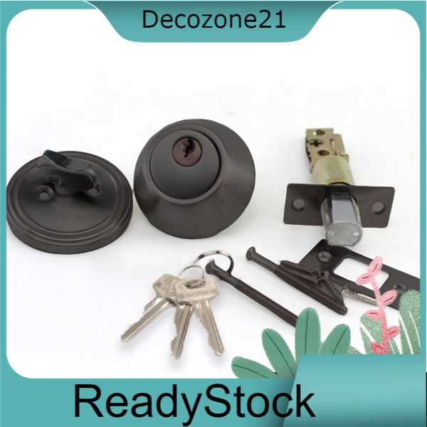Elegant Single Cylinder Deadbolt Lock Door Tombol Pintu Rumah Bilik ...