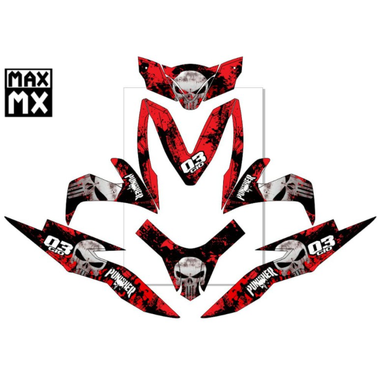 MERAH Decal Sticker All New Beat 2016 Dekal Variation Of Custom ...