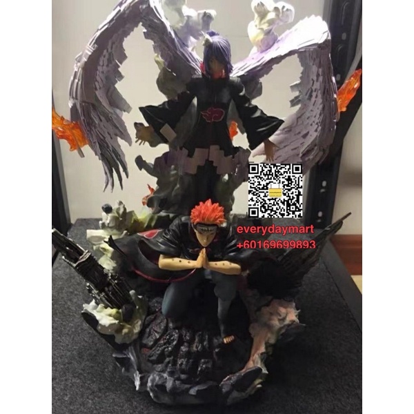 NARUTO💥KONAN WITH NAGATO PAIN💥STATUES ACTION FIGURE GK TOYS🔥火影忍者晓组织佩恩小南 ...