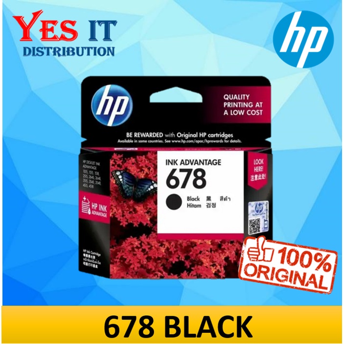 HP 678 Ink Cartridge (Black) Original Expired on APR 2024 - CZ107AA ...