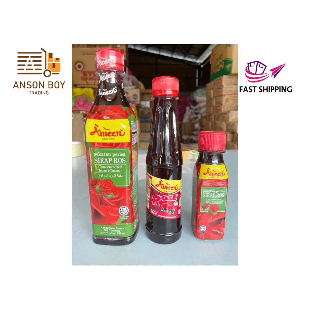 [READY STOCK] AMEEN PEKATAN PERISA SIRAP ROSE | Shopee Malaysia