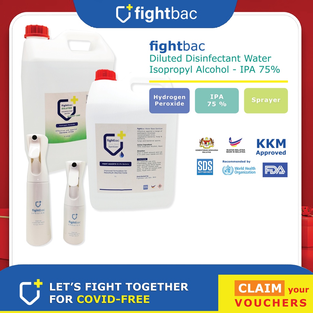 FIGHTBAC HAND SANITIZER ALCOHOL SANITIZER POCKET SANITIZER DISINFECTANT ...