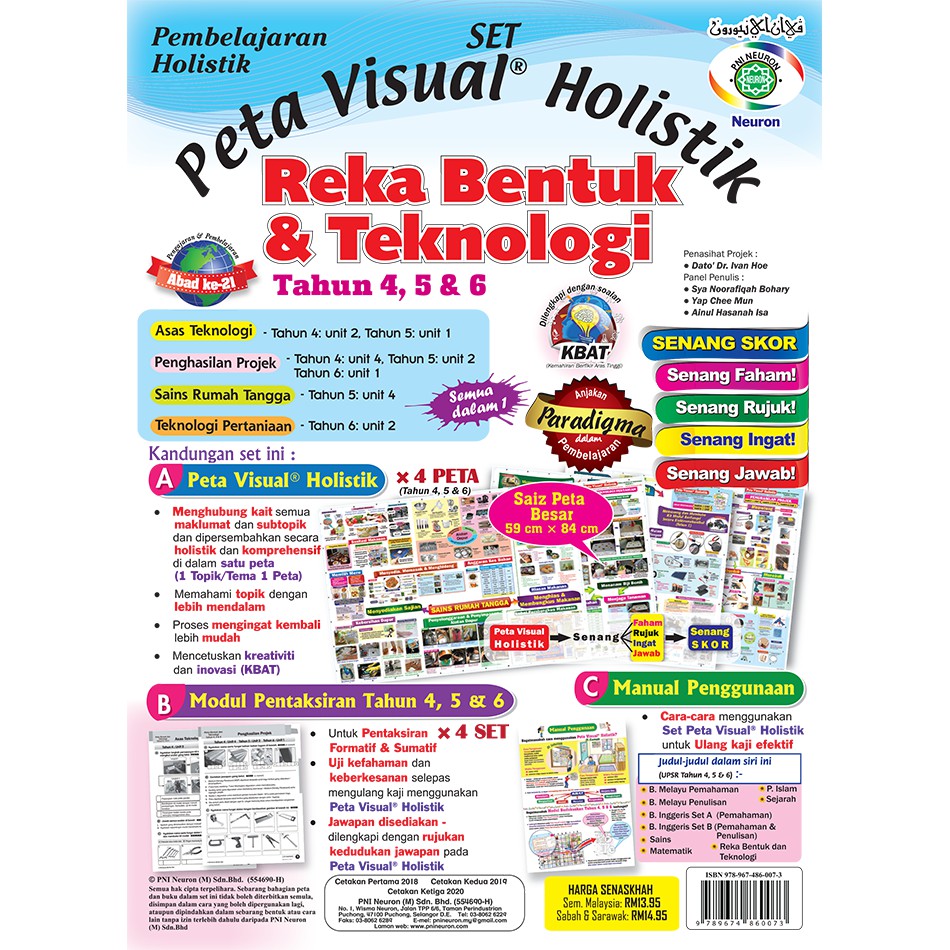 PNI Neuron (SILIBUS LAMA) Set Peta Visual Holistik Reka Bentuk ...