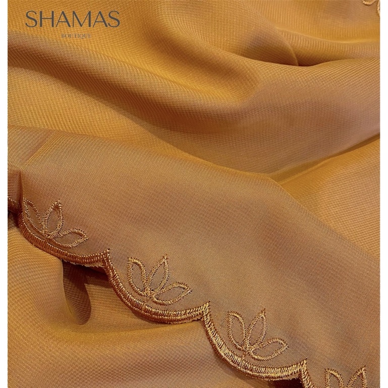Embroidered Shawl Sulam Biku Murah & Senang Bentuk | Viral | Chiffon ...