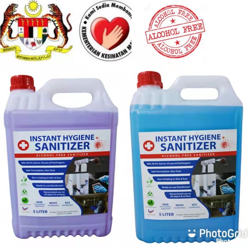 😍SHIP IN 24HOURS🔥5 Liter Instant Hygiene Sanitizer Liquid Disinfectant ...