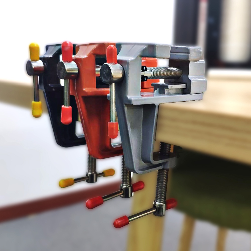 Aluminium Aloi Ragum Vise Meja Mini Kapit Meja Alat DIY Pengapit Meja ...