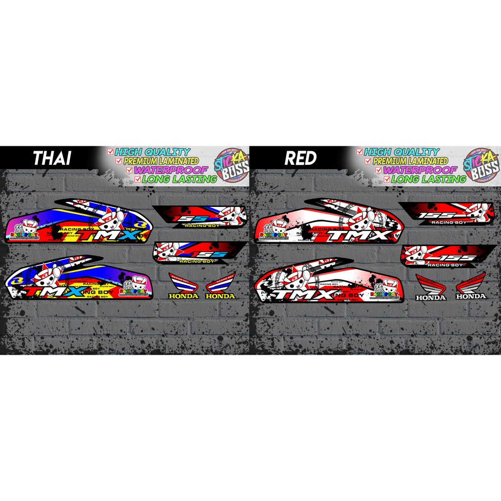 TMX 155 Racing Boy 01 Decals【ASSORTED COLORS】(PREMIUM GLOSSY LAMINATED ...