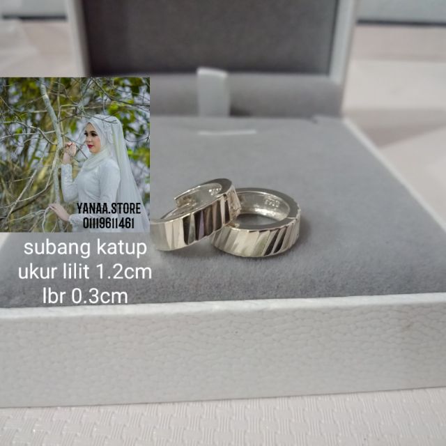 🔥Subang katup original Silver 925🔥 | Shopee Malaysia