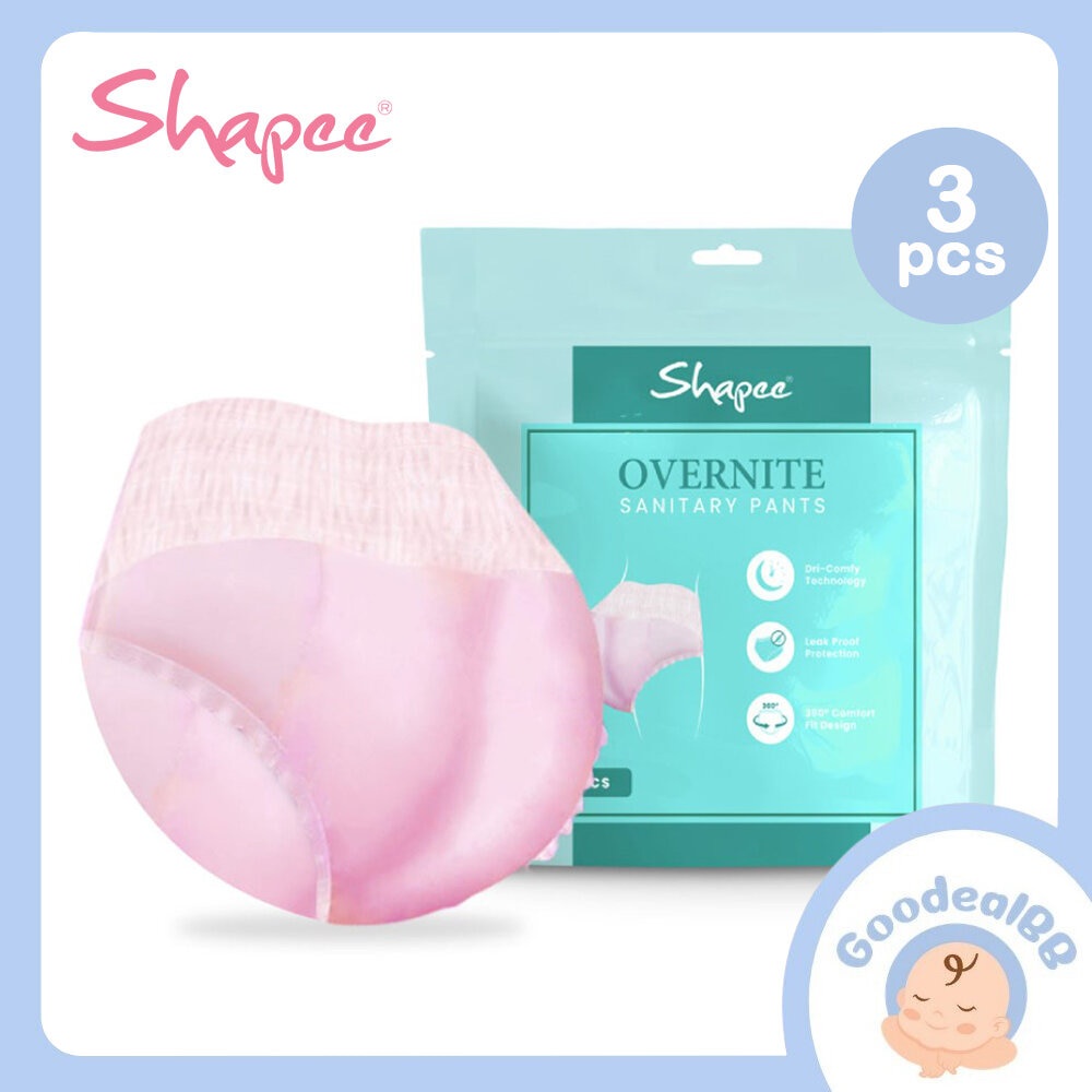 Shapee Overnite Disposable Sanitary Panties For Postpartum - 3 Pcs (S-M ...