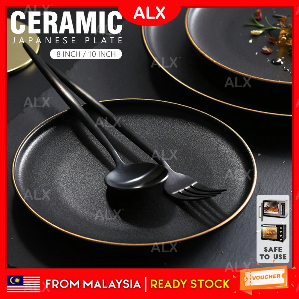 ALX Ceramic Nordic Tableware Western Food Plate Steak Dessert Pizza ...