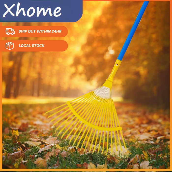 [Xhome] Made in Taiwan, Heavy Duty Zinc Garden Rake with Wood Handle ...