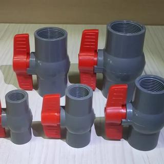 UPVC PVC Ball Valve Threaded end Dn15~50 1/2"~2" | Shopee Malaysia