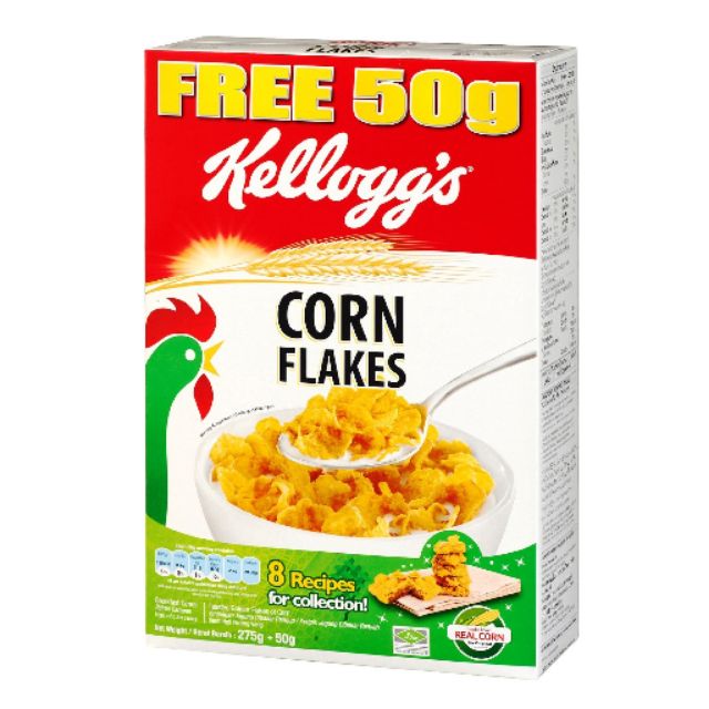 Kellogg's Cornflakes Cereal Value Jumbo Pack Corn Flakes Breakfast ...