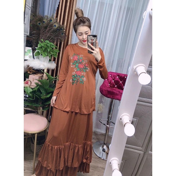 🌹SET ALA KURUNG🌹SET ALA KURUNG MODEN ANA~SET BAJU & SKIRT ROPOL ...