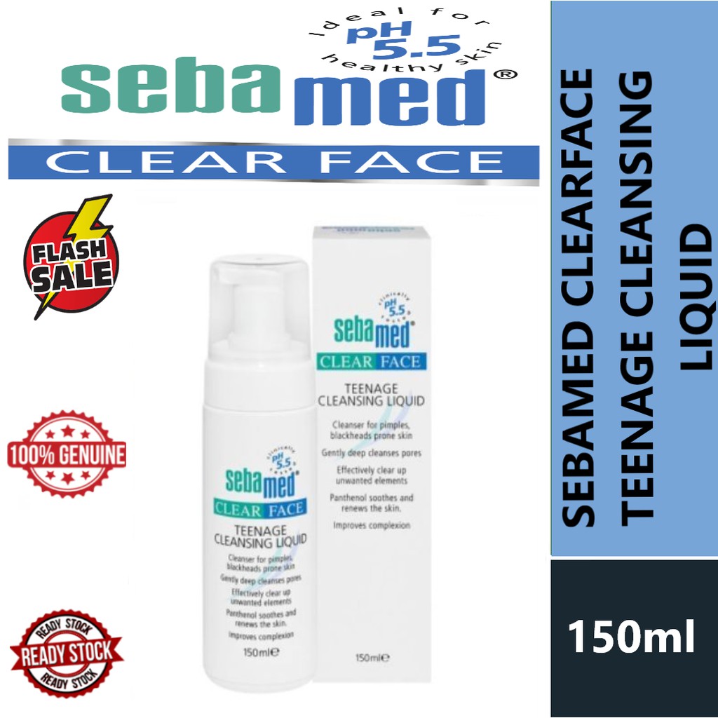 CHEAP!! SEBAMED CLEARFACE TEENAGE CLEANSING LIQUID ( 150ML ) | Shopee Malaysia