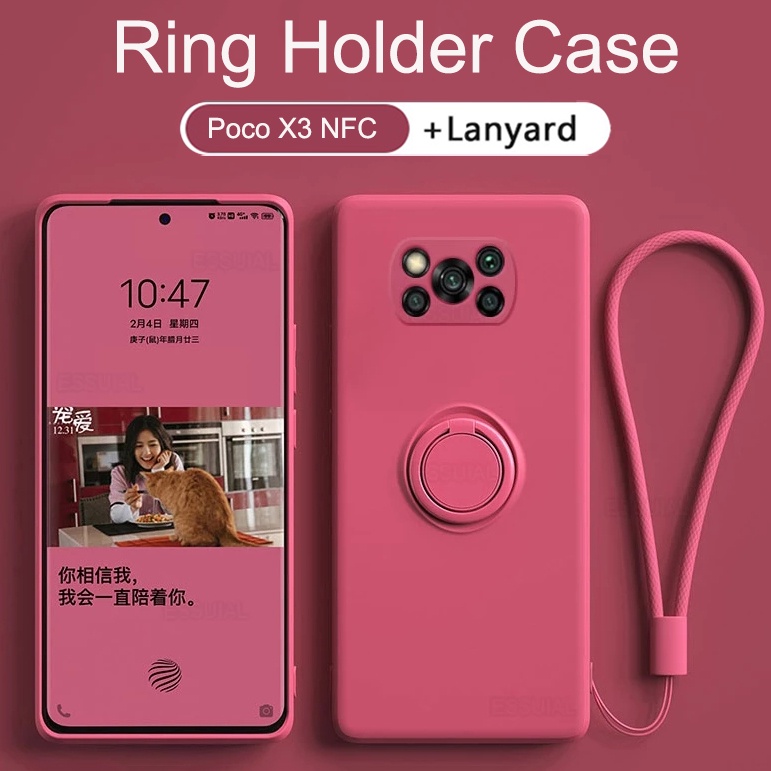 Xiaomi Poco X3 M3 M4 Pro F3 X3 GT Luxury Magnetic Ring Holder Liquid ...