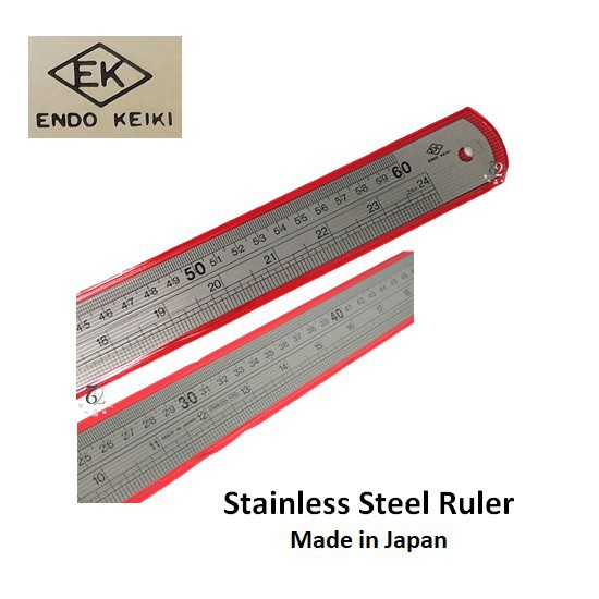 ENDO KEIKI / ASAKI STAINLESS STEEL STRAIGHT RULER 12”, 18”, 24”, 36 ...