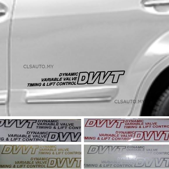 Sticker DVVT Car Body Decal Pelekat Perodua Myvi Viva Axia Bezza Alza ...