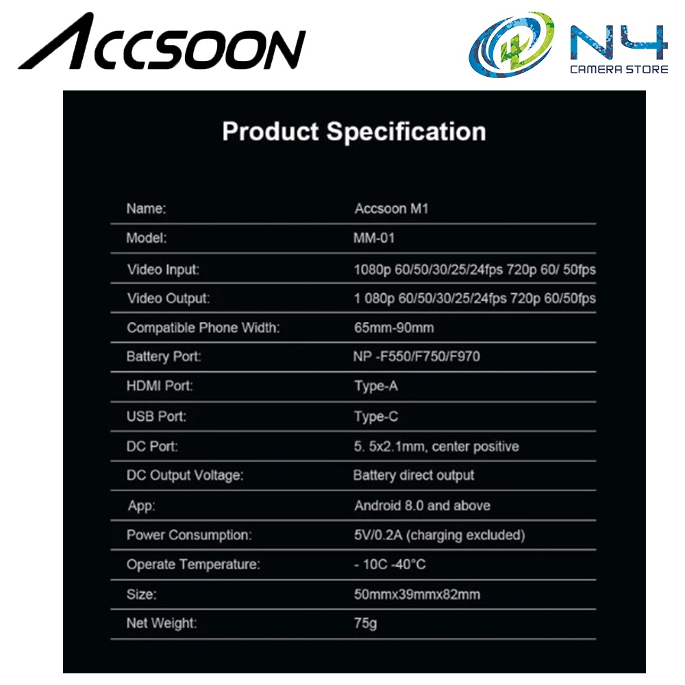 Accsoon M1 1080p Video Transmitter HDMI to UVC On-Camera Device for ...