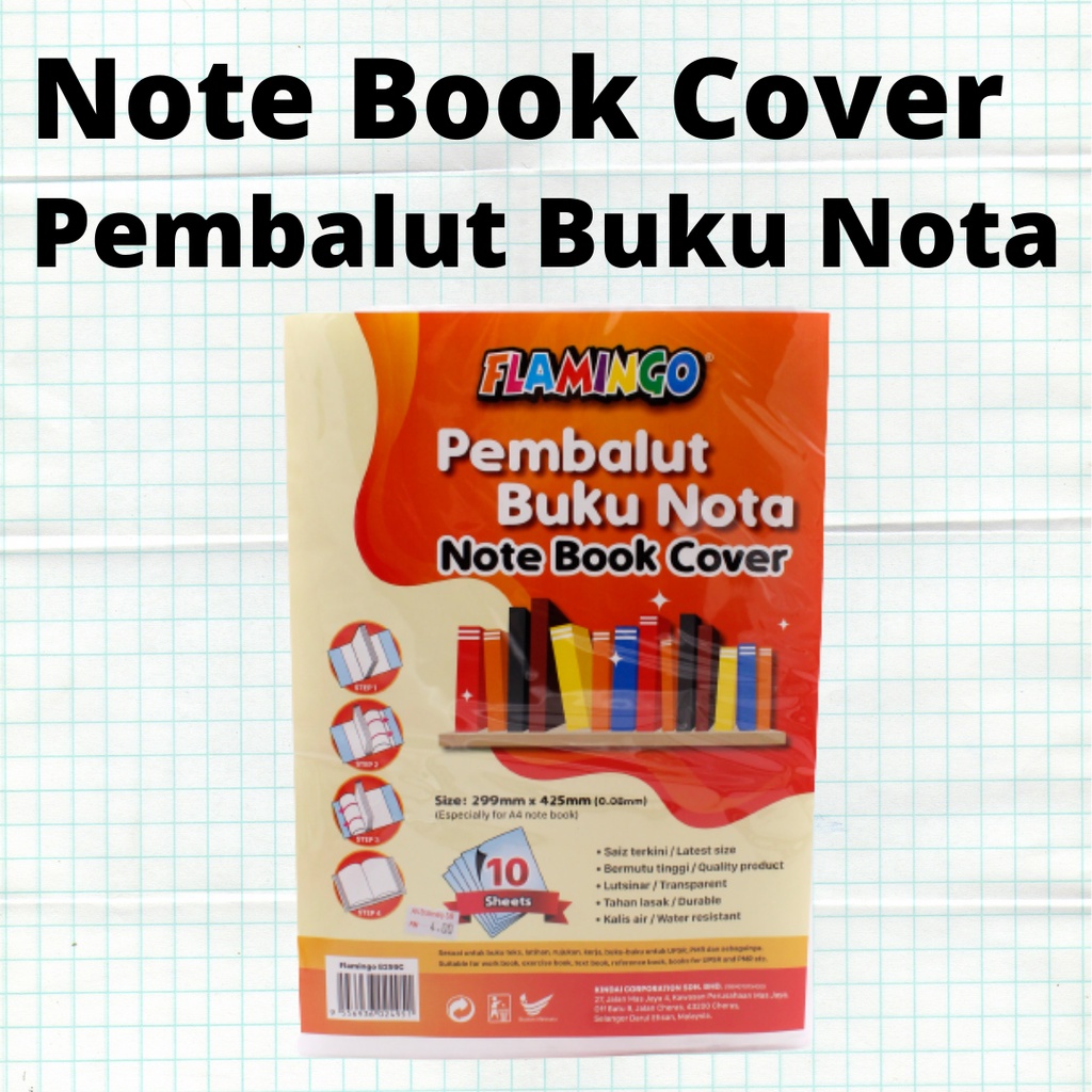 [JASA] Book Wrapper Cover / Note Book Cover 10 sheets (Size: 299mm x ...