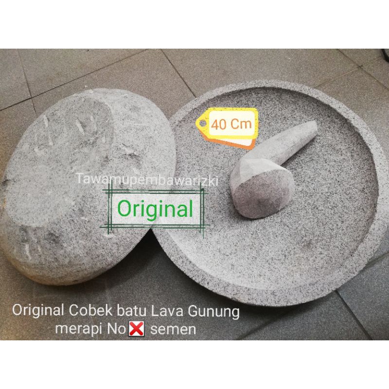 [ Ready Stock ] Cobek batu Lava Gunung Berapi Original 💯% No semen ...