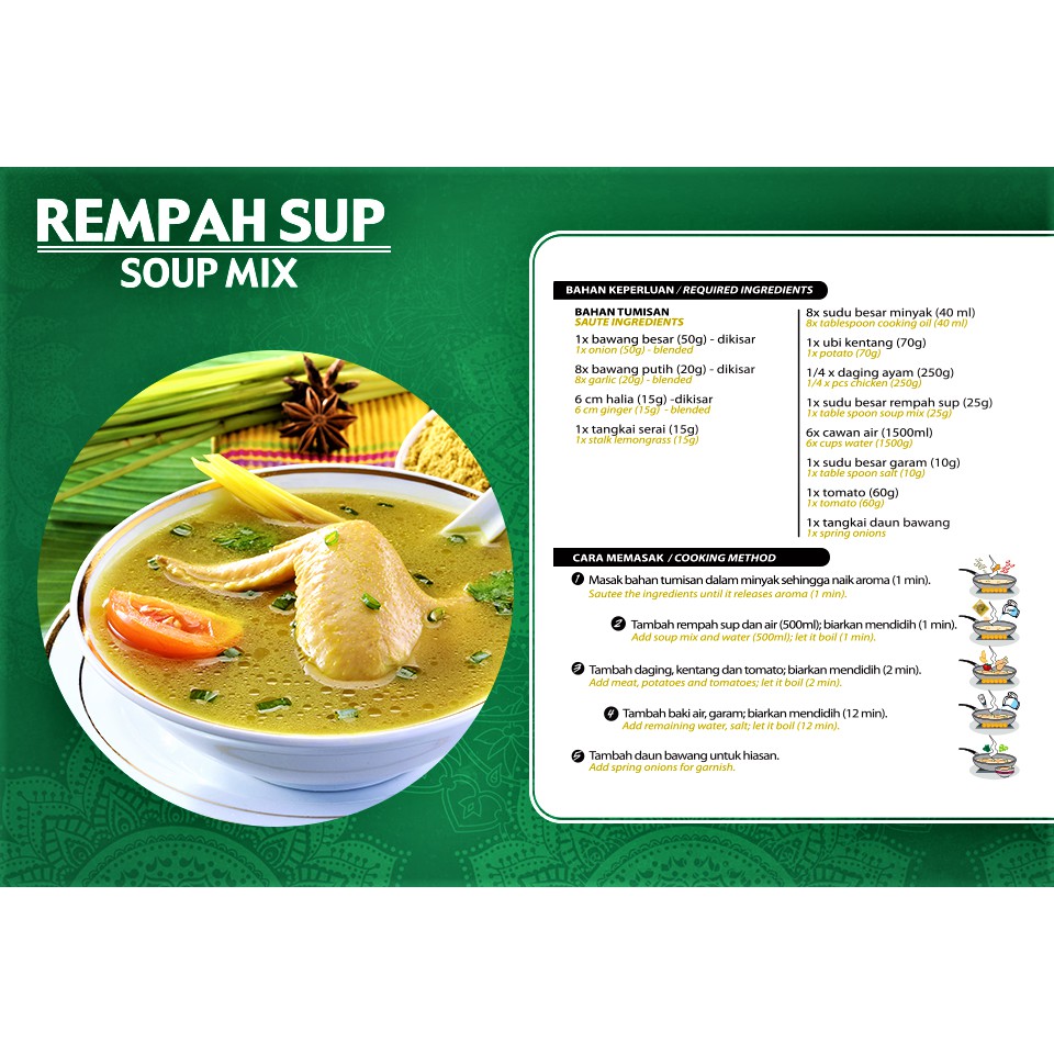 BABA'S SOUP MIX 125g | Shopee Malaysia